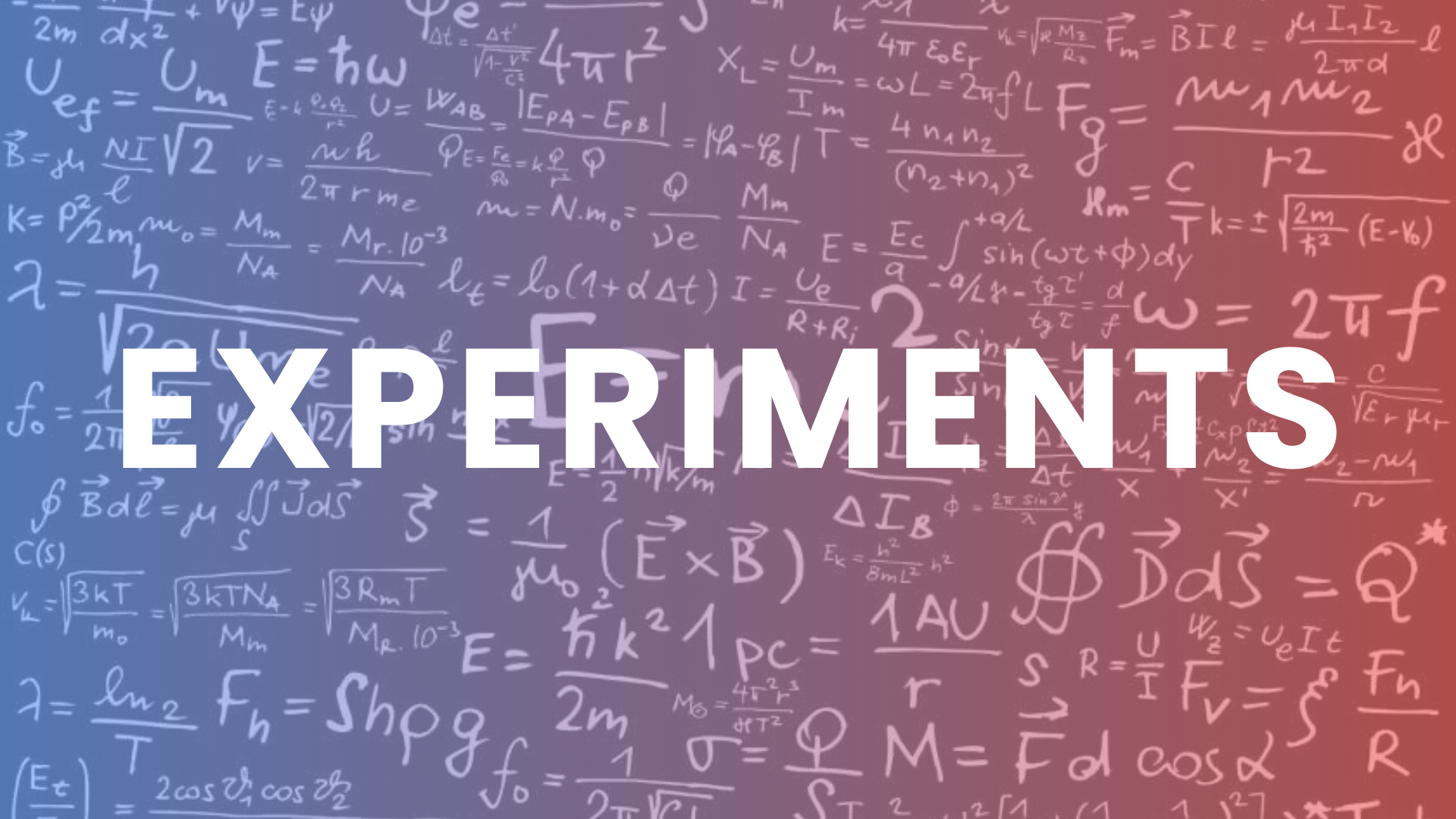 PPD EXPERIMENTS